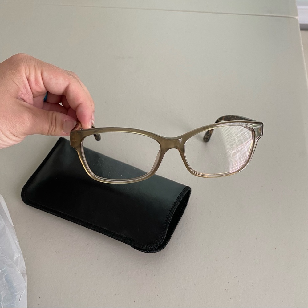 Coach Brand Olive Green And Tortoise Shell Frames - Gem